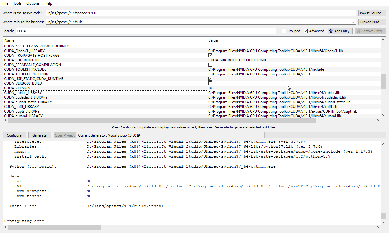 Compiler Opencv 44 Avec Cuda Et Les Modules De Contribution Vivien Metayer Développeur